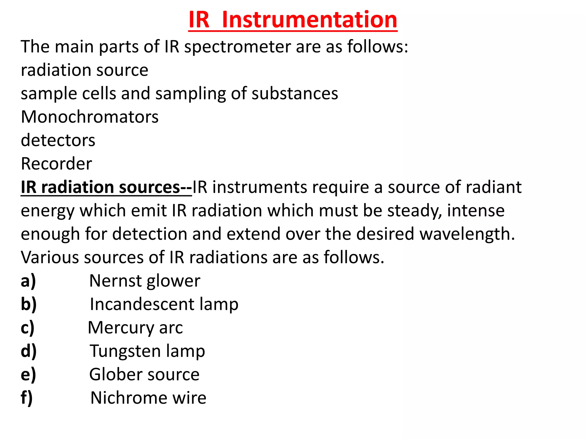 INFRARED(IR) SPECTROSCOPY OF NATURAL PRODUCTS | PPTX