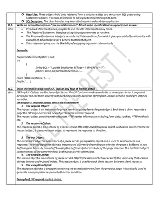 TY.BSc.IT Java QB U4 | PDF