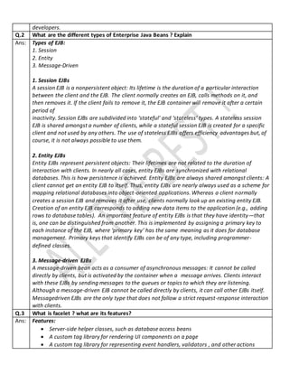 TY.BSc.IT Java QB U5 | DOCX