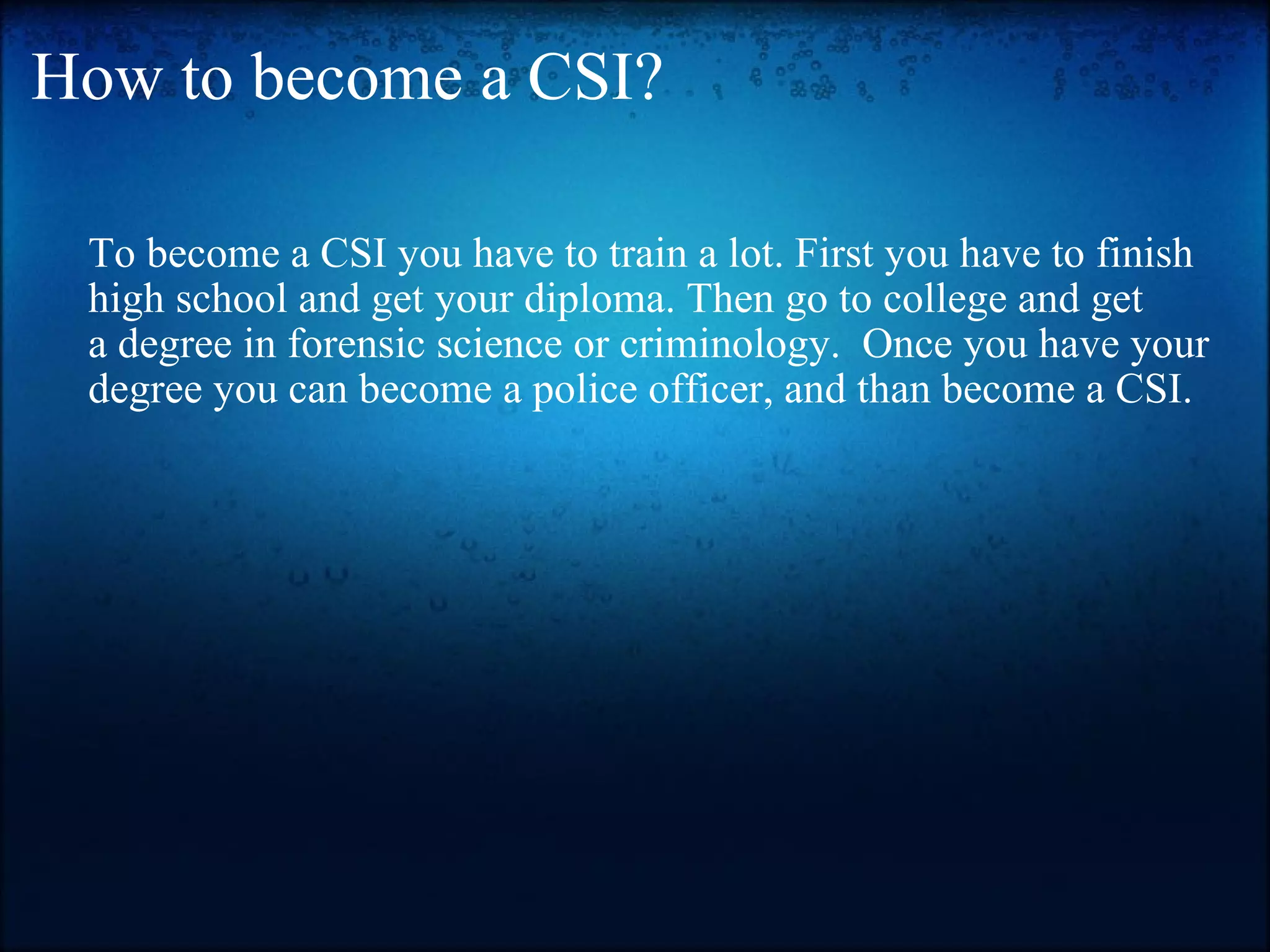Tyler latimer csi | PPT