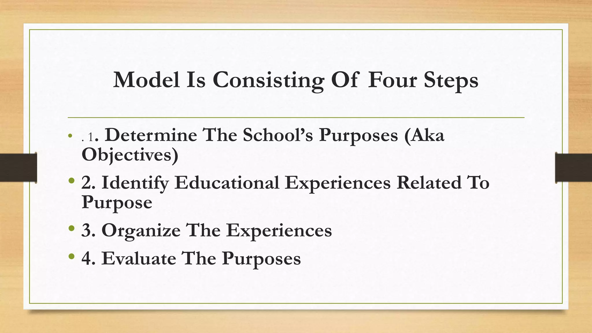 Tyler model of curriculum development | PPTX