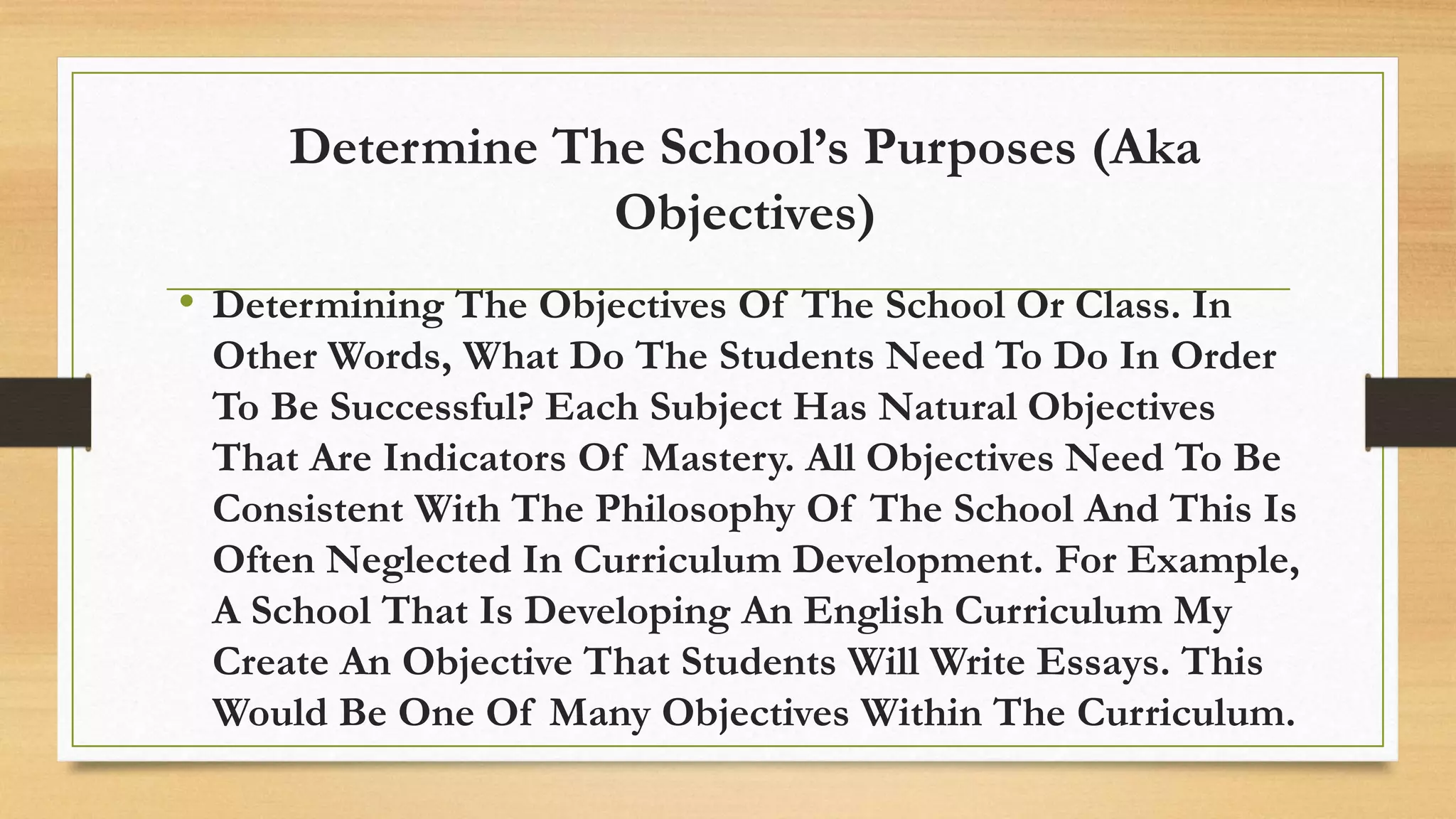 Tyler model of curriculum development | PPTX