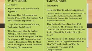 Tyler model of curriculum development | PPTX