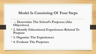 Tyler model of curriculum development | PPTX
