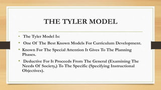 Tyler model of curriculum development | PPT