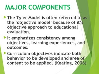 Tyler objective model | PPT