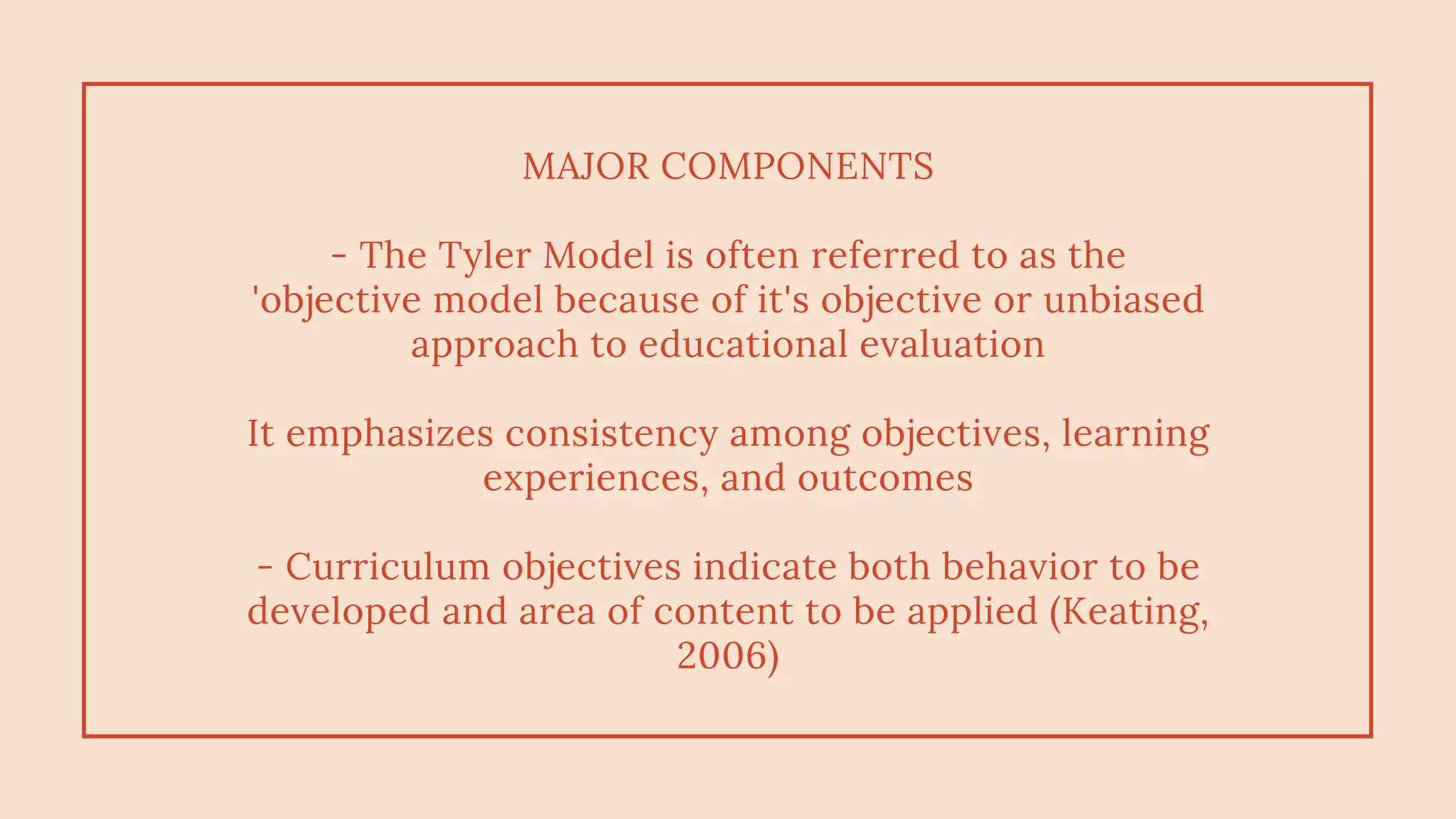 Tylers curriculum model | PDF