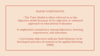 Tylers curriculum model | PDF