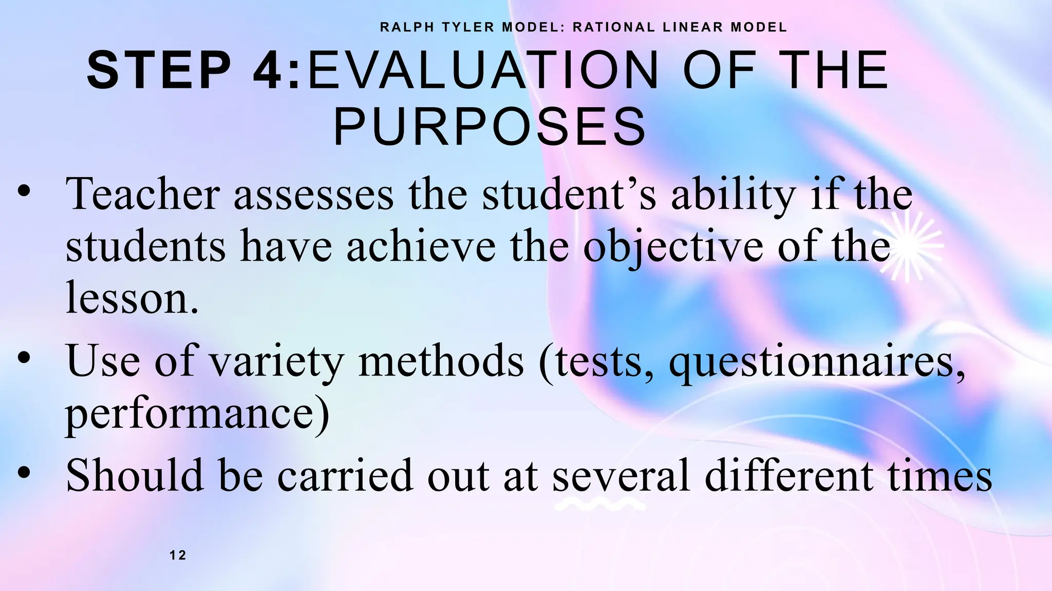 Ralph Tyler Curriculum Development model.pptx | Educational Assessment ...
