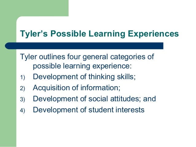 Tyler s model_of_curriculum_development