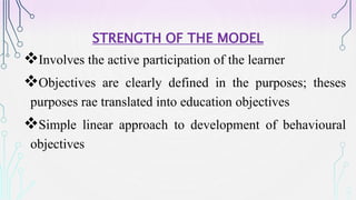 Tyler's model of curriculum evaluation | PPTX