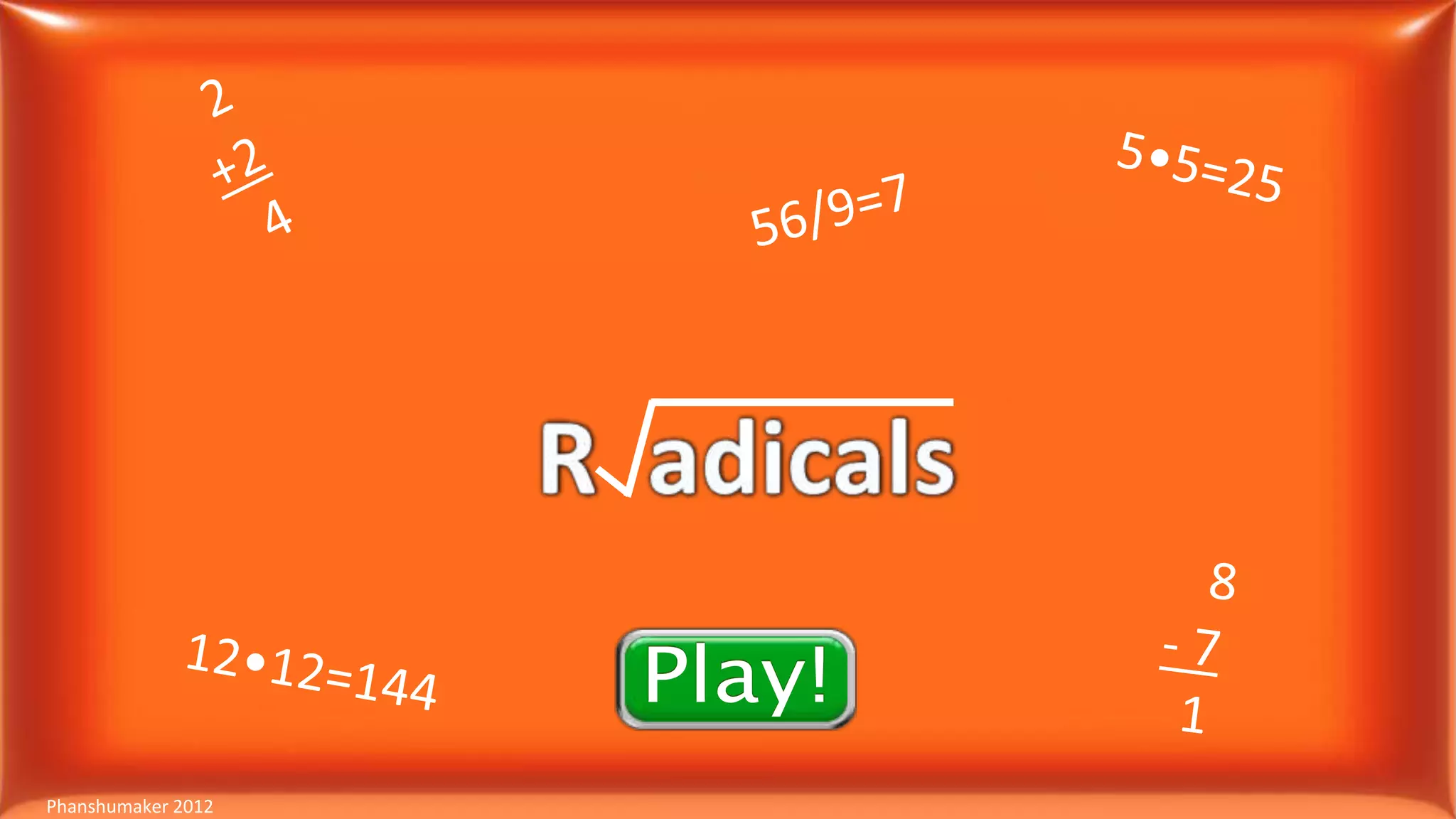 Radicals PowerPoint | PPTX