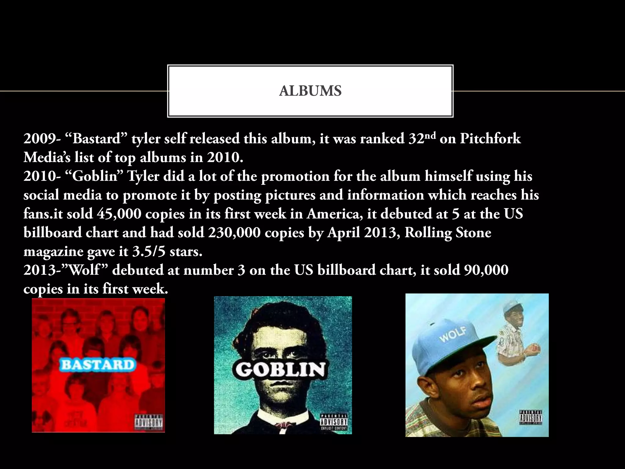 Tyler the creator info | PPTX