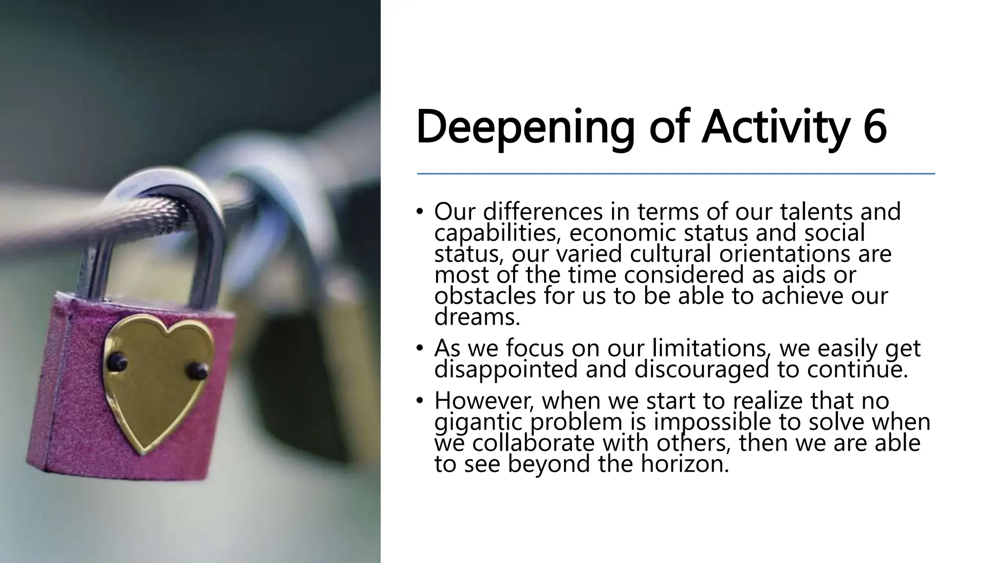 Lesson 1: Doing Philosophy: Distinguishing Holistic Perspective from a ...