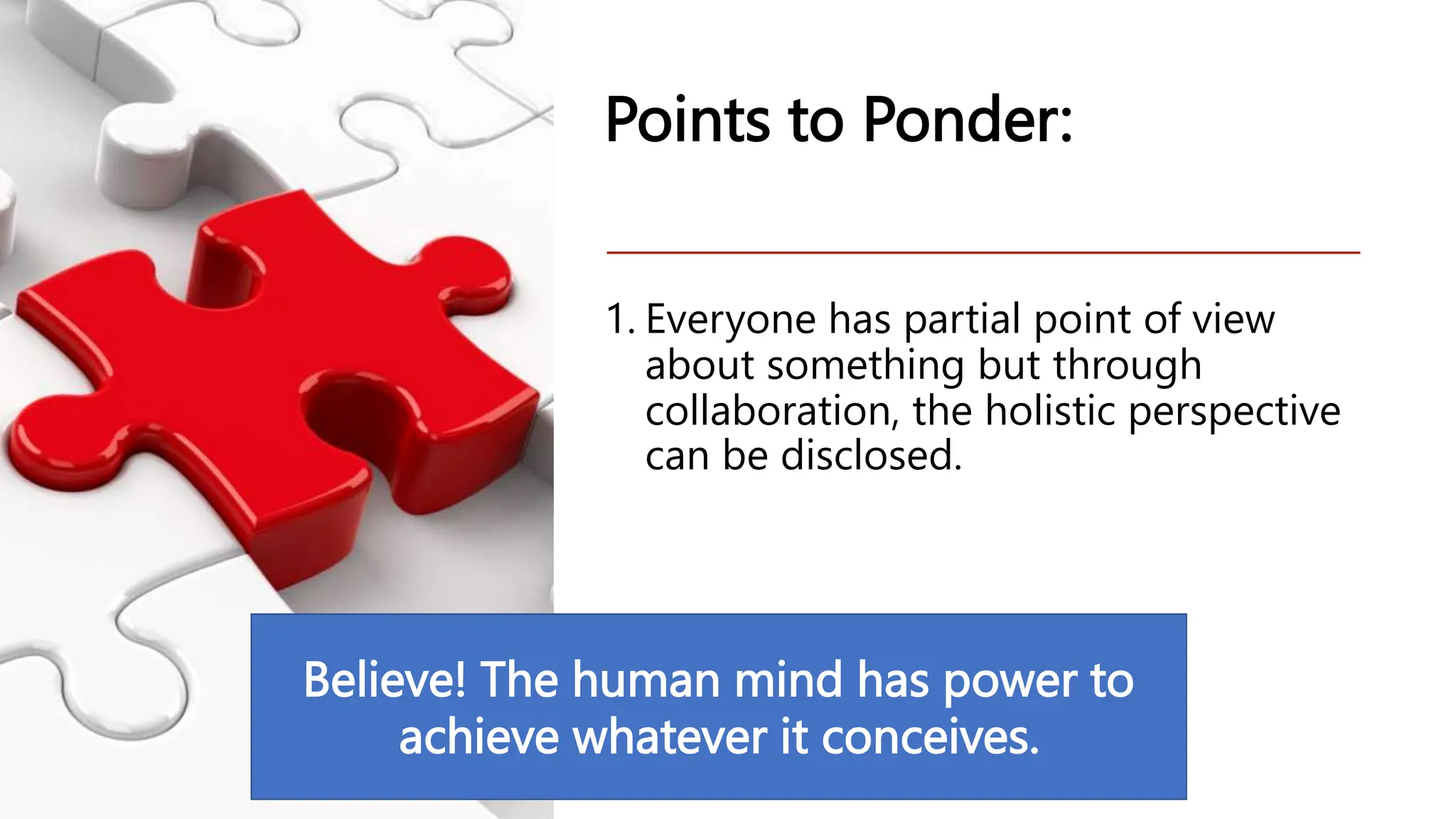 Lesson 1: Doing Philosophy: Distinguishing Holistic Perspective from a ...