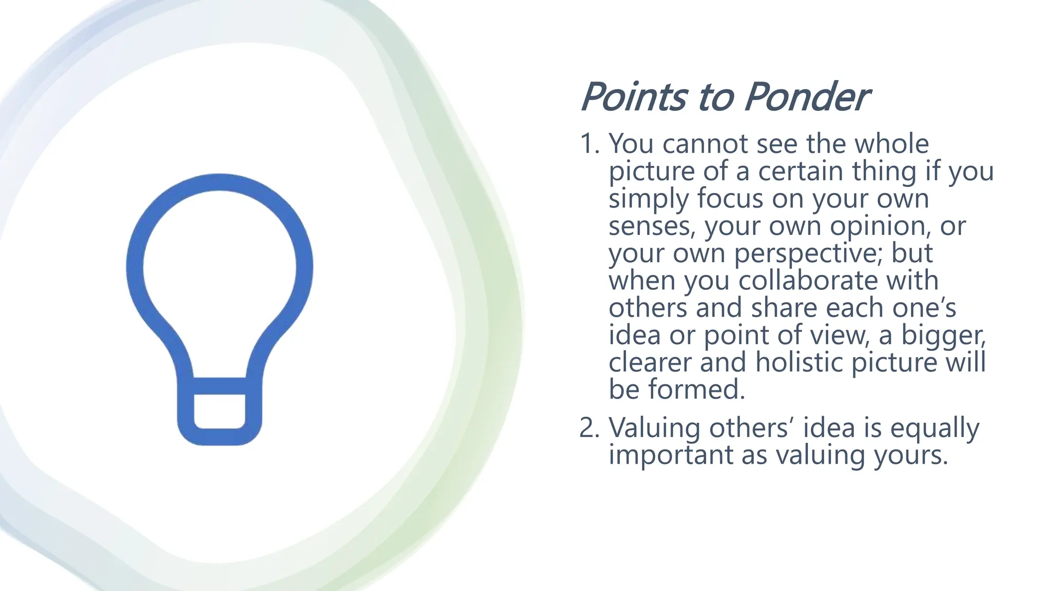 Lesson 1: Doing Philosophy: Distinguishing Holistic Perspective from a ...