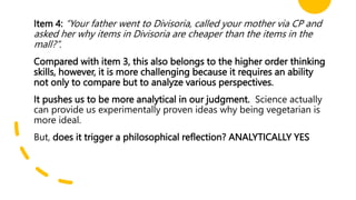 Lesson 1: Doing Philosophy: Distinguishing Holistic Perspective from a ...