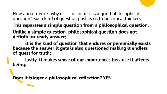 Lesson 1: Doing Philosophy: Distinguishing Holistic Perspective from a ...