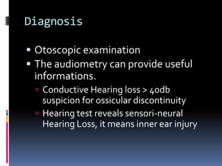 Examination Of The Ear Tympanic Membrane Hearing Tests