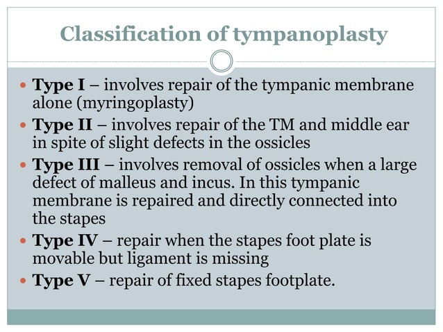 Tympanic membrane perforation
