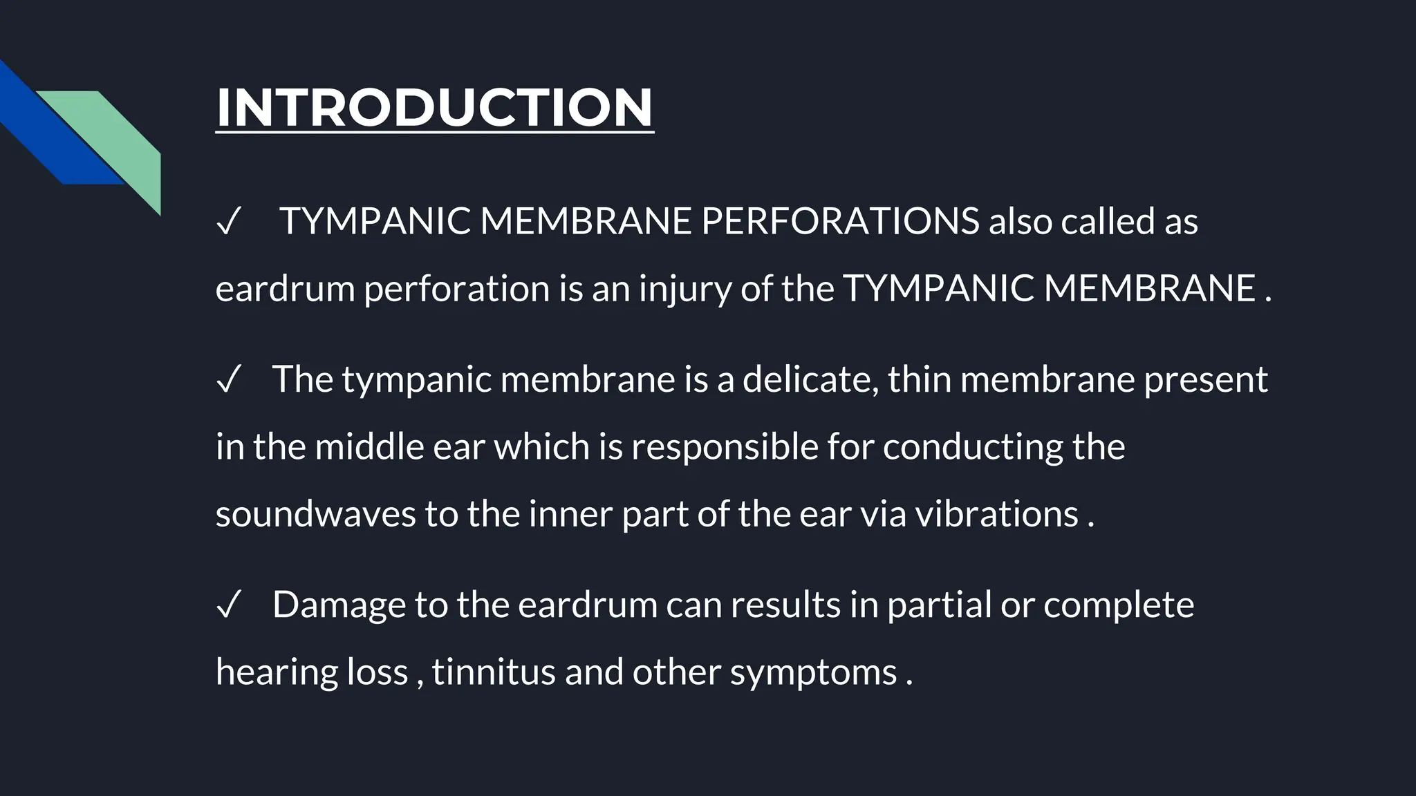 Tympanic membrane perforation.pptx