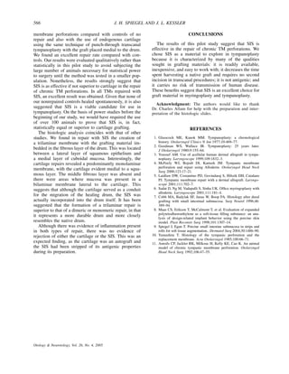 Tympanic Membrane Perforation Repair with Acellular Porcine Submucosa ...