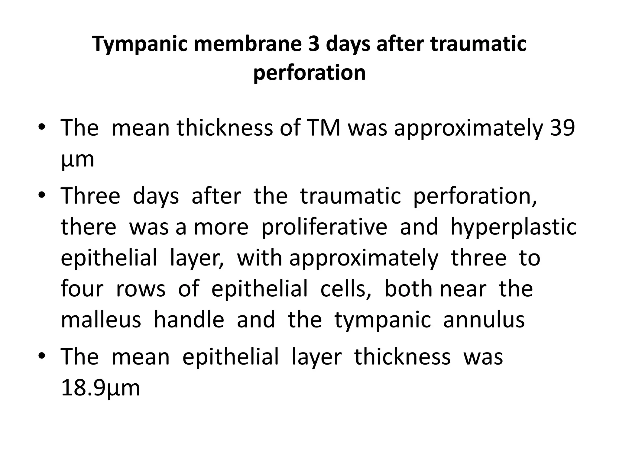 Tympanic perforation sponaneuos healing | PPT