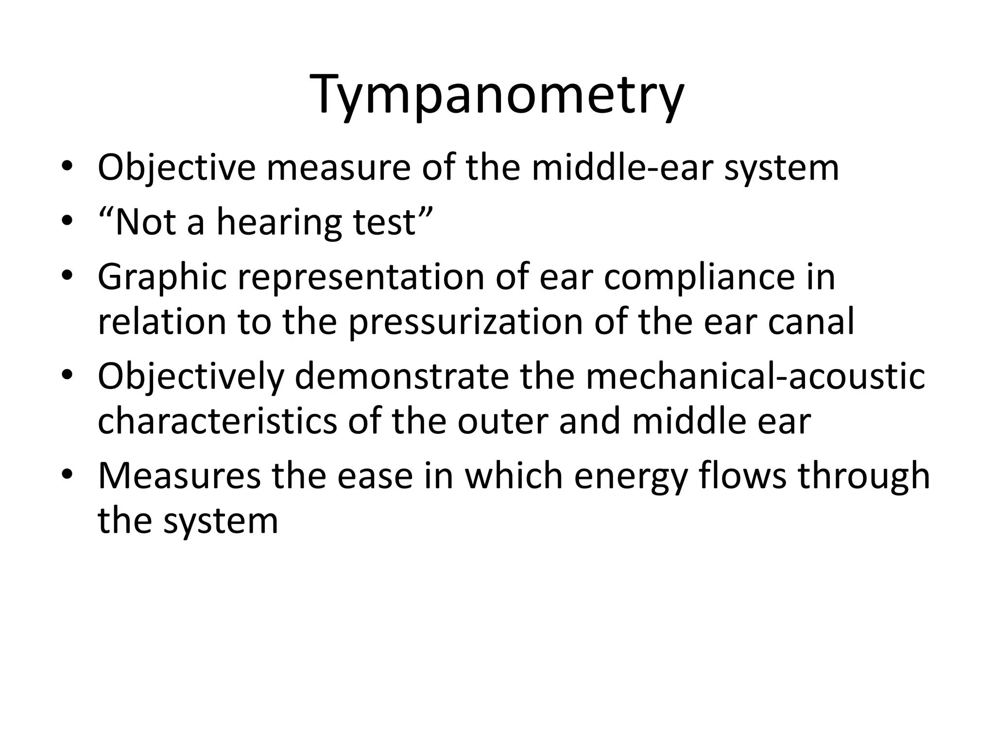 Tympanometry | PPTX