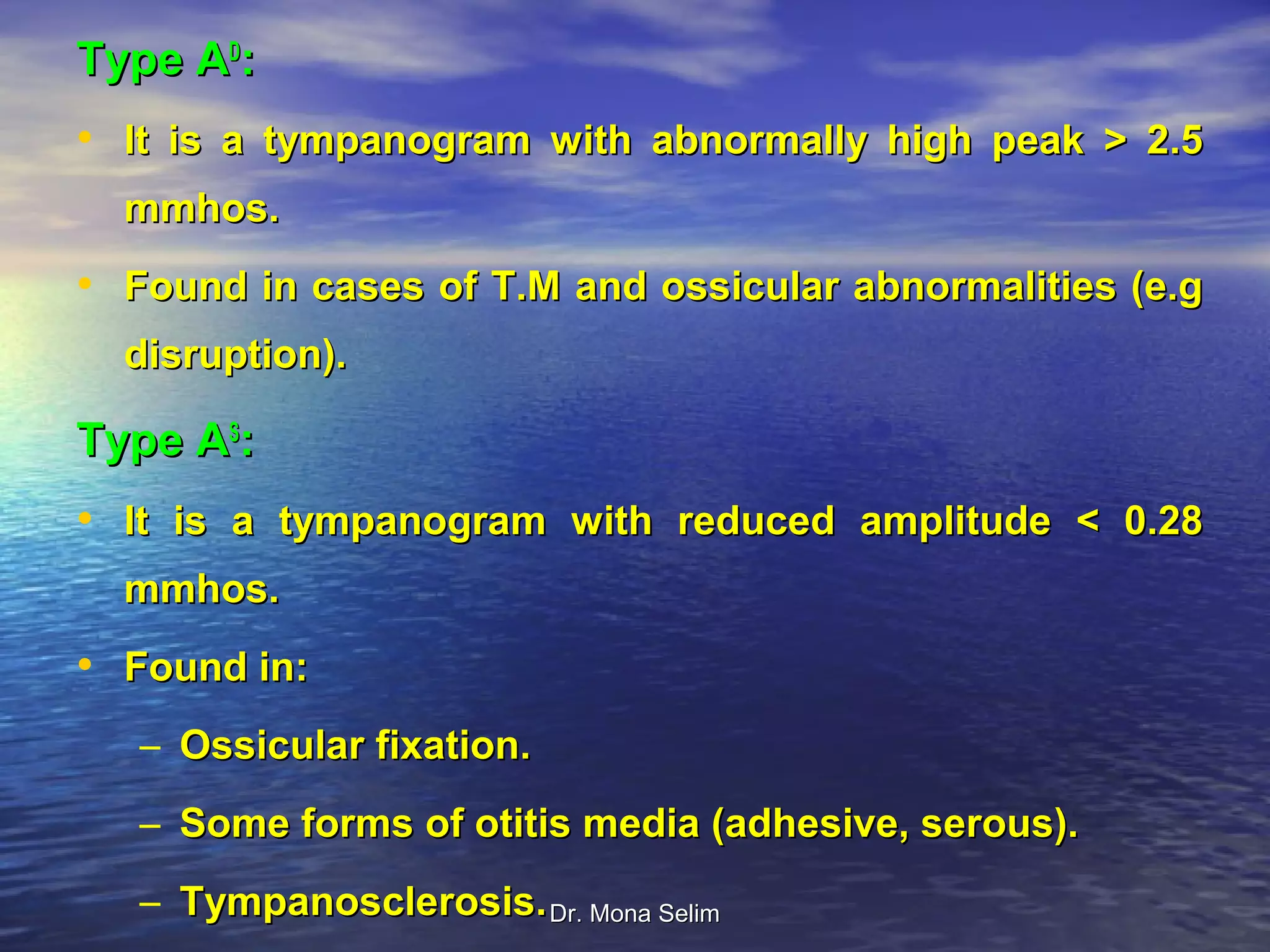 Tympanometry & Clinical Applications | PPT
