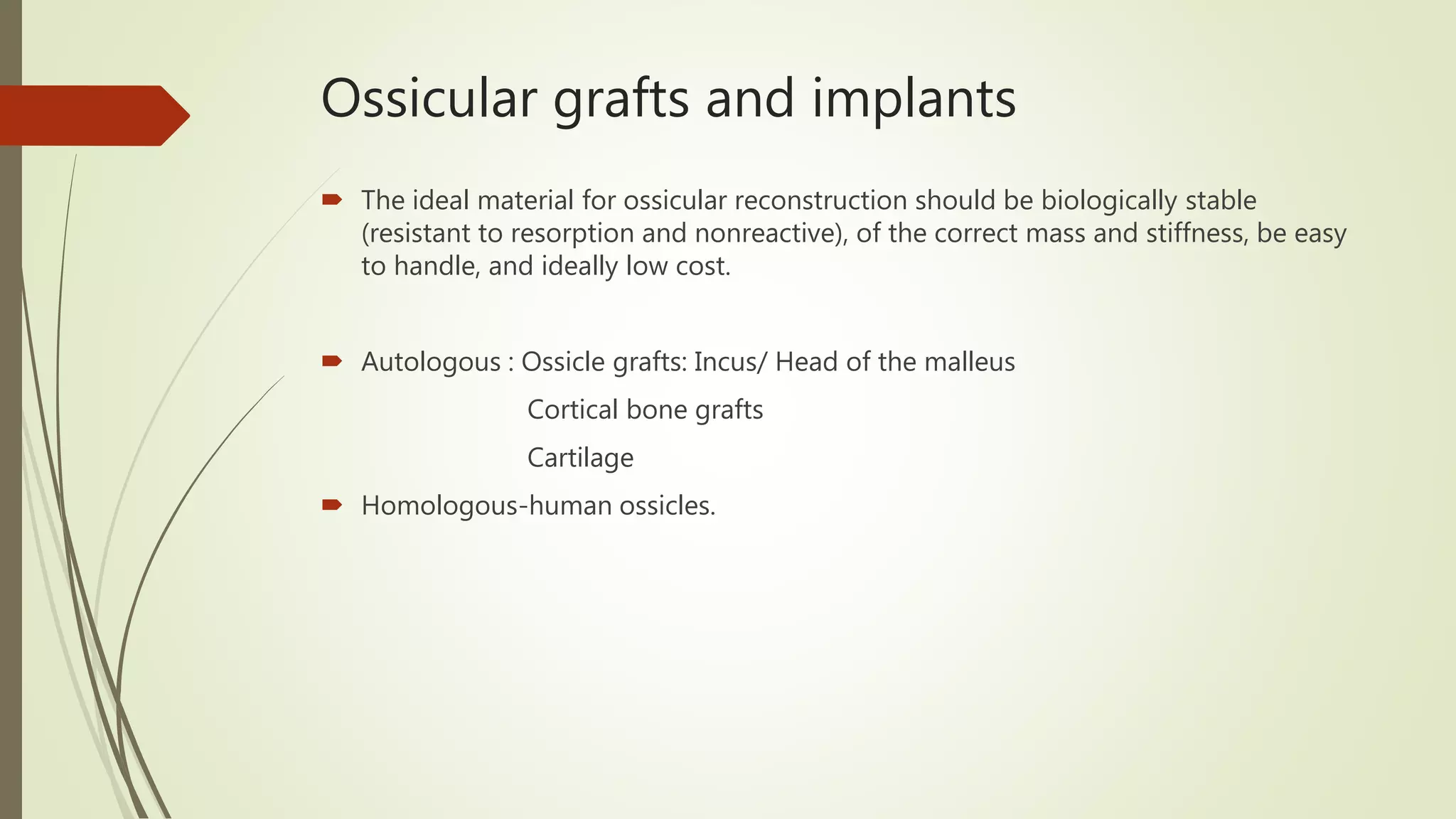 Tympanoplasty and ossiculoplasty | PPTX