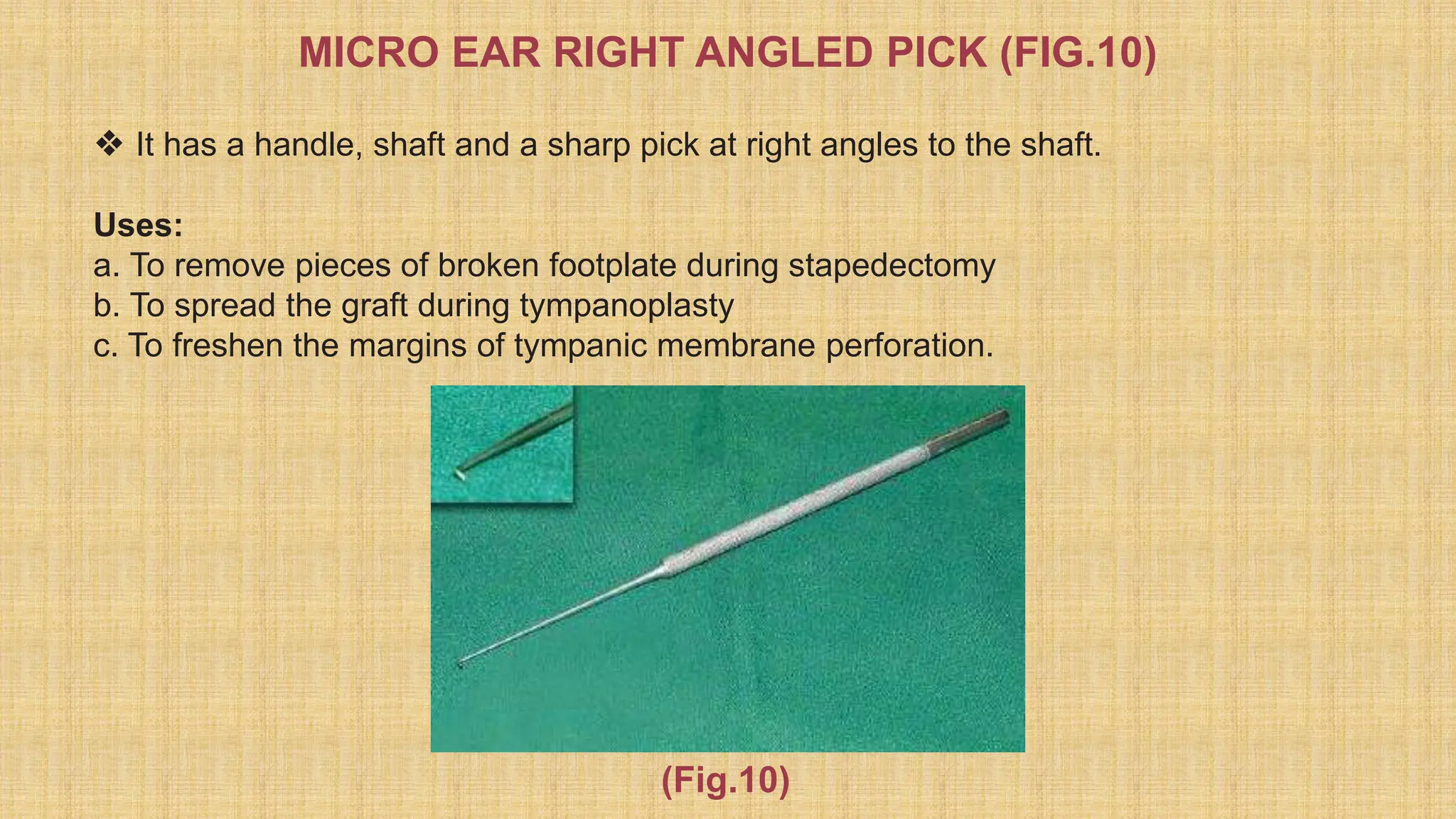 Tympanoplasty instruments | PPTX