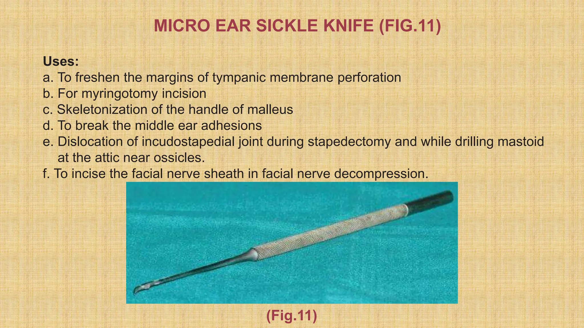 Tympanoplasty instruments | PPTX