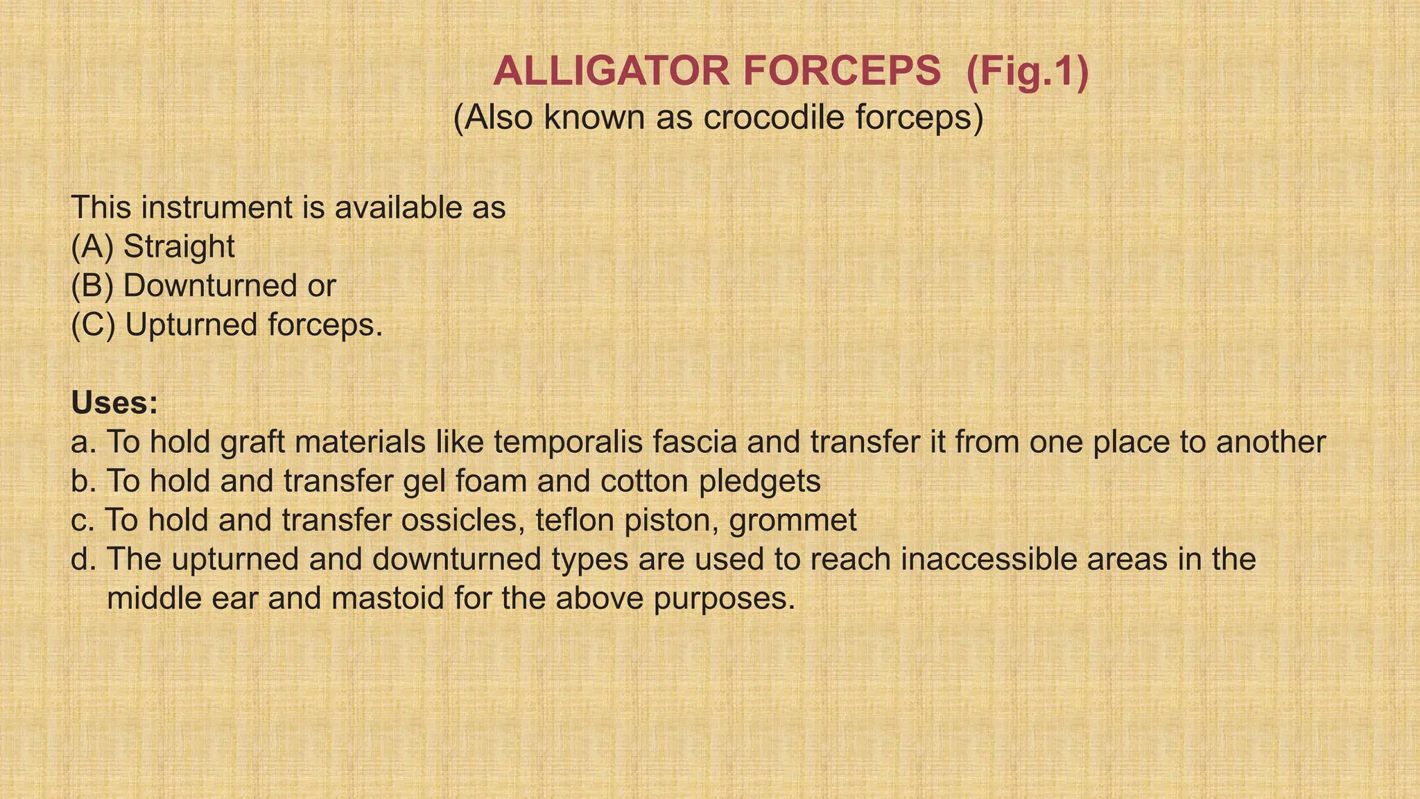 Tympanoplasty instruments | PPTX