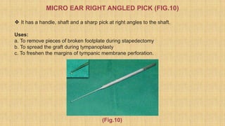 Tympanoplasty instruments | PPTX