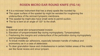 Tympanoplasty instruments | PPTX | Ear, Nose and Throat Conditions ...