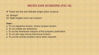 Tympanoplasty instruments | PPTX