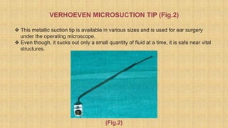Tympanoplasty instruments | PPTX