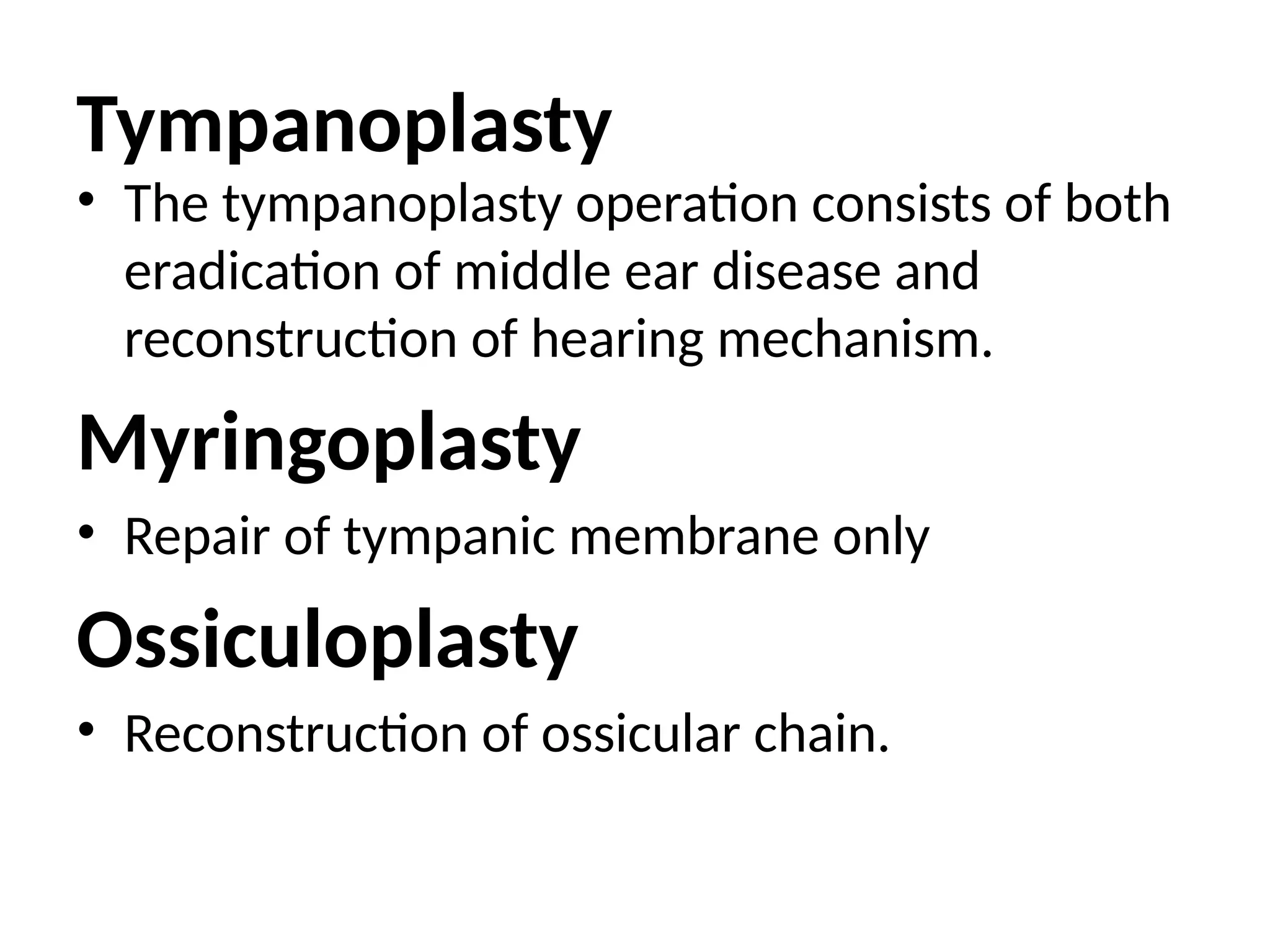 TYMPANOPLASTY PK (1).pptx more simple ppt for 5m que | PPT