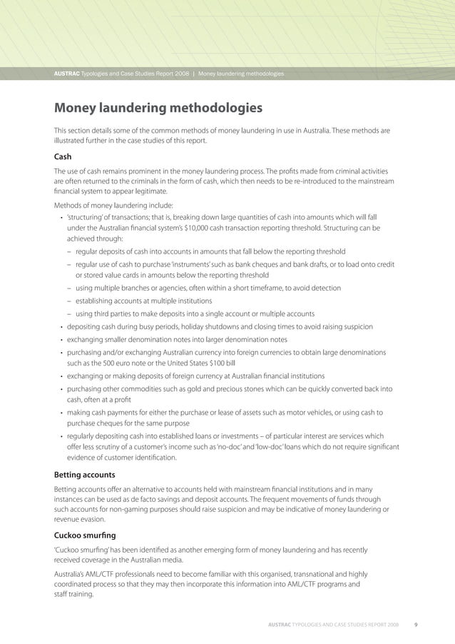 money laundering techniques | PDF | Credit Cards | Personal Debt