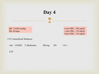 Case on type II diabetes mellitus with peripheral neuropathy with ...