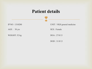 Case on type II diabetes mellitus with peripheral neuropathy with ...