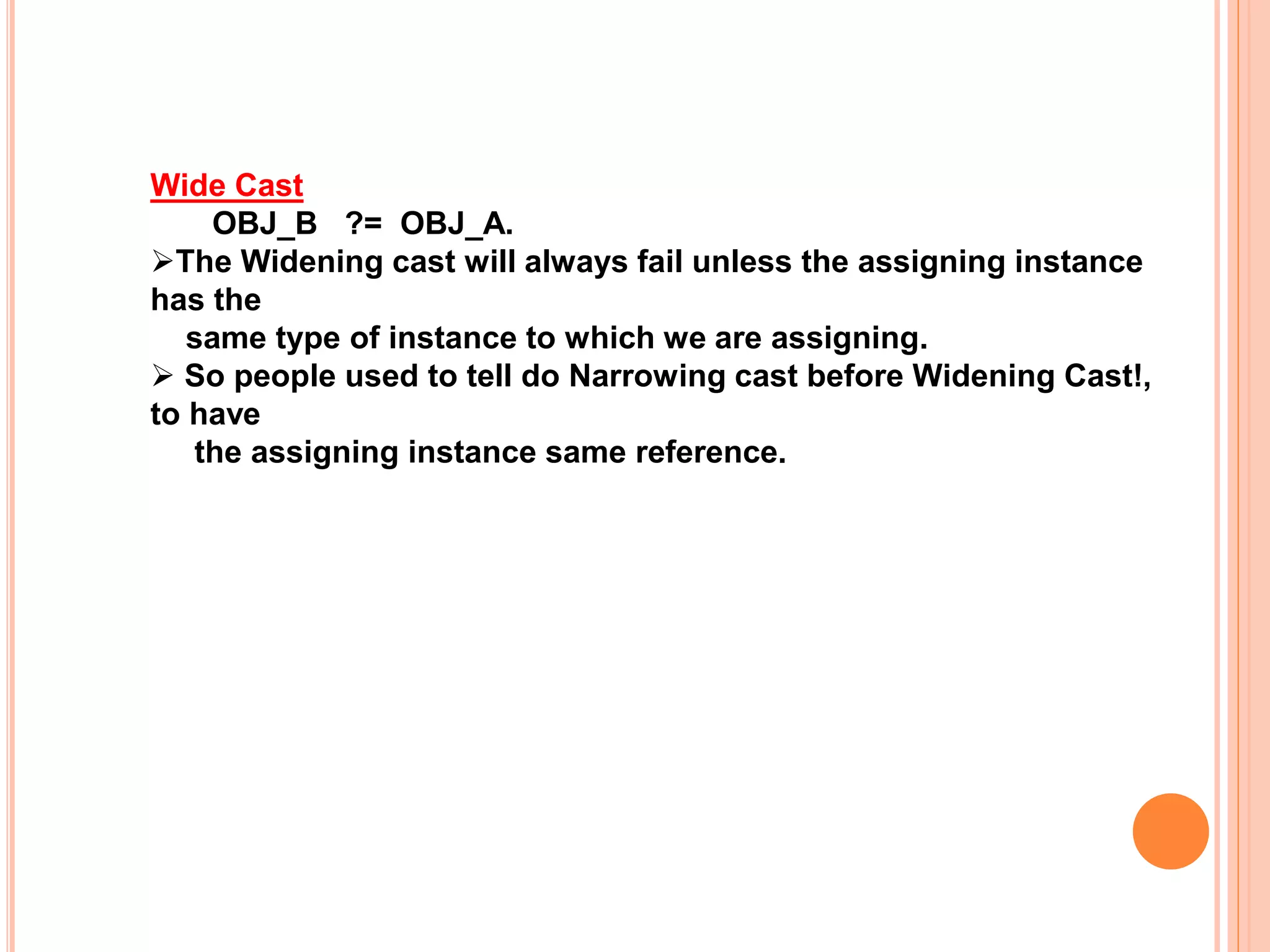 Type casting in ooabap | PPTX