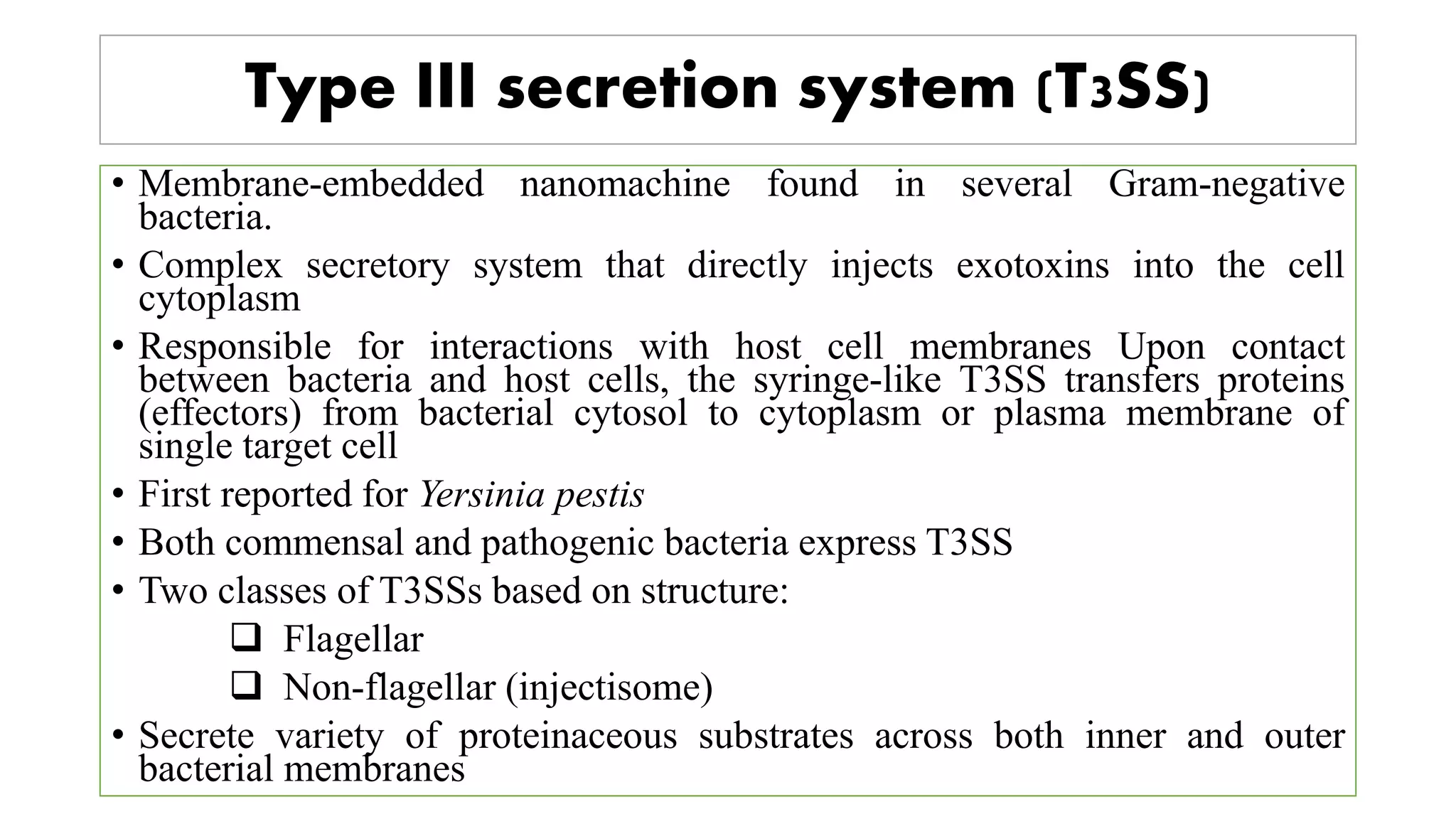 Type iii bacterial secretion system | PPTX