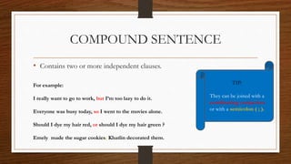 Simple sentences- inglés | PPTX