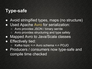 Type safe, versioned, and rewindable stream processing with Apache {Avro, Kafka} and Scala | PDF