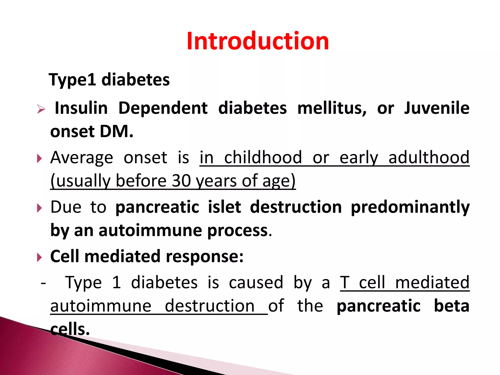 Type 1 diabetes mellitus | PPTX