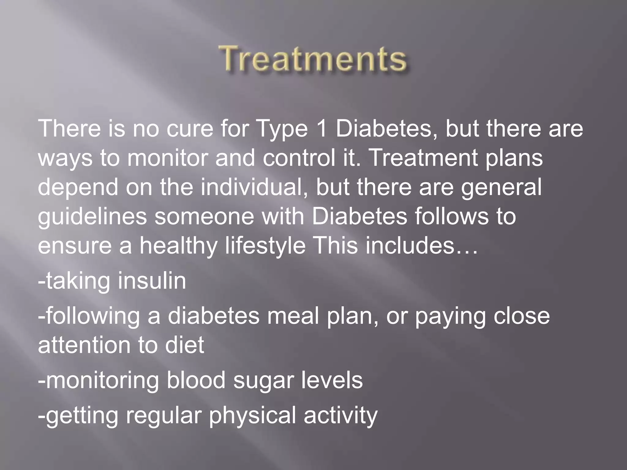 Type 1 Diabetes Powerpoint | PPTX
