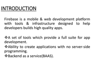 Google Firebase | PPT