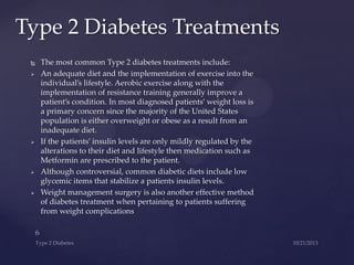 Type 2 diabetes | PPTX | Diabetes | Diseases and Conditions