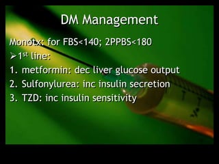 Type 2 DIABETES MELLITUS | PPTX